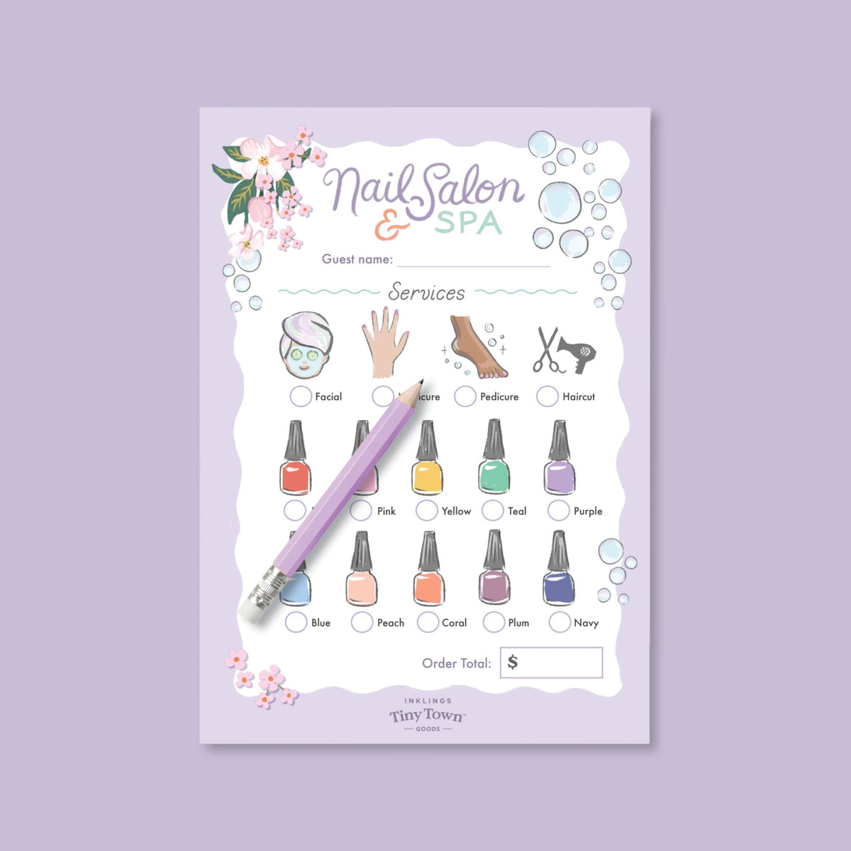 Nail Salon Play Notepad – bubblegum market