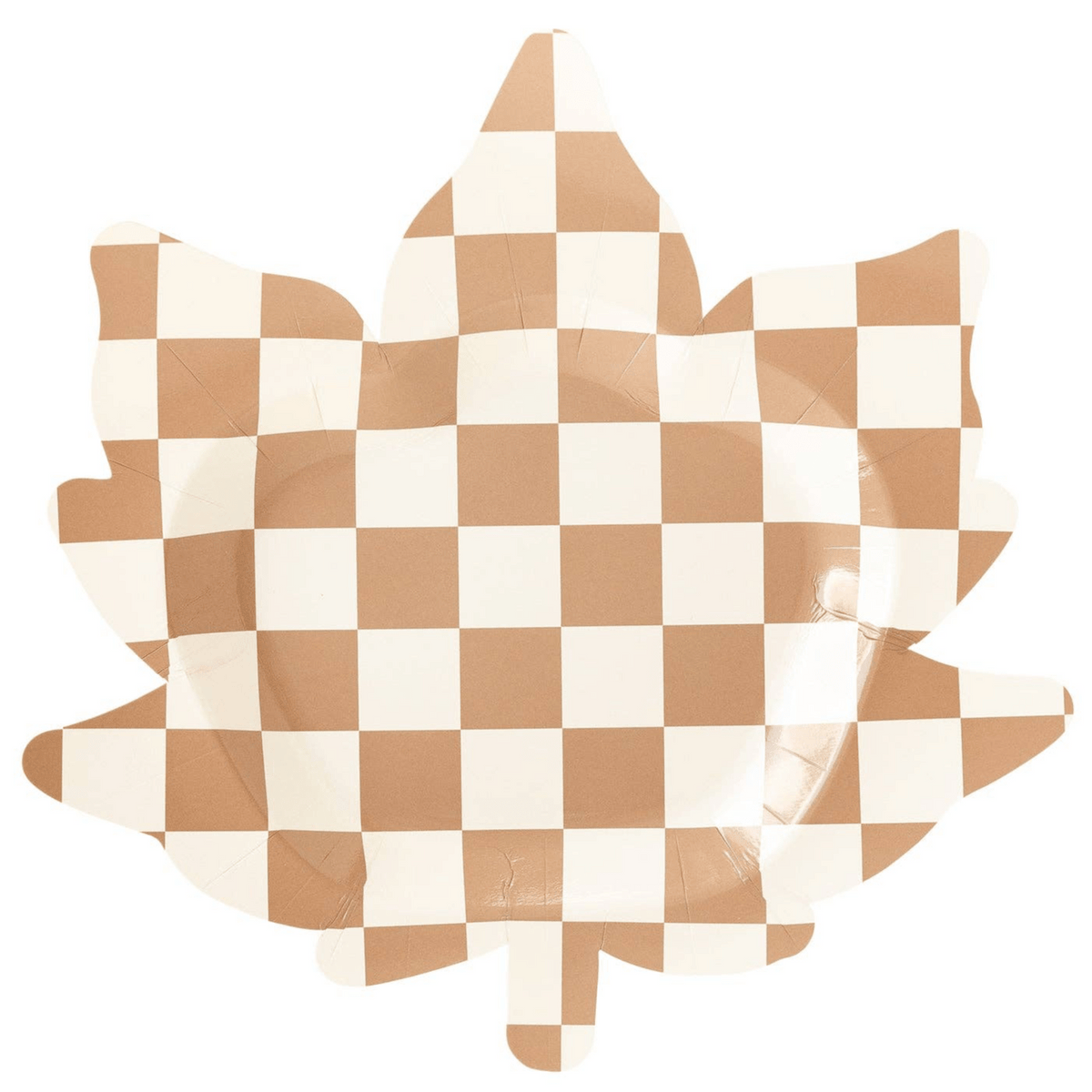 Checkered Maple Leaf Plates 10" – bubblegum market