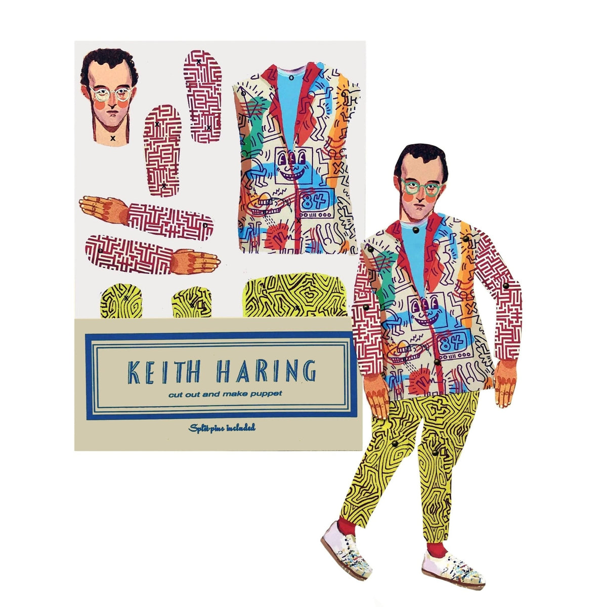 Cut & Make Keith Haring Articulated Paper Doll – bubblegum market