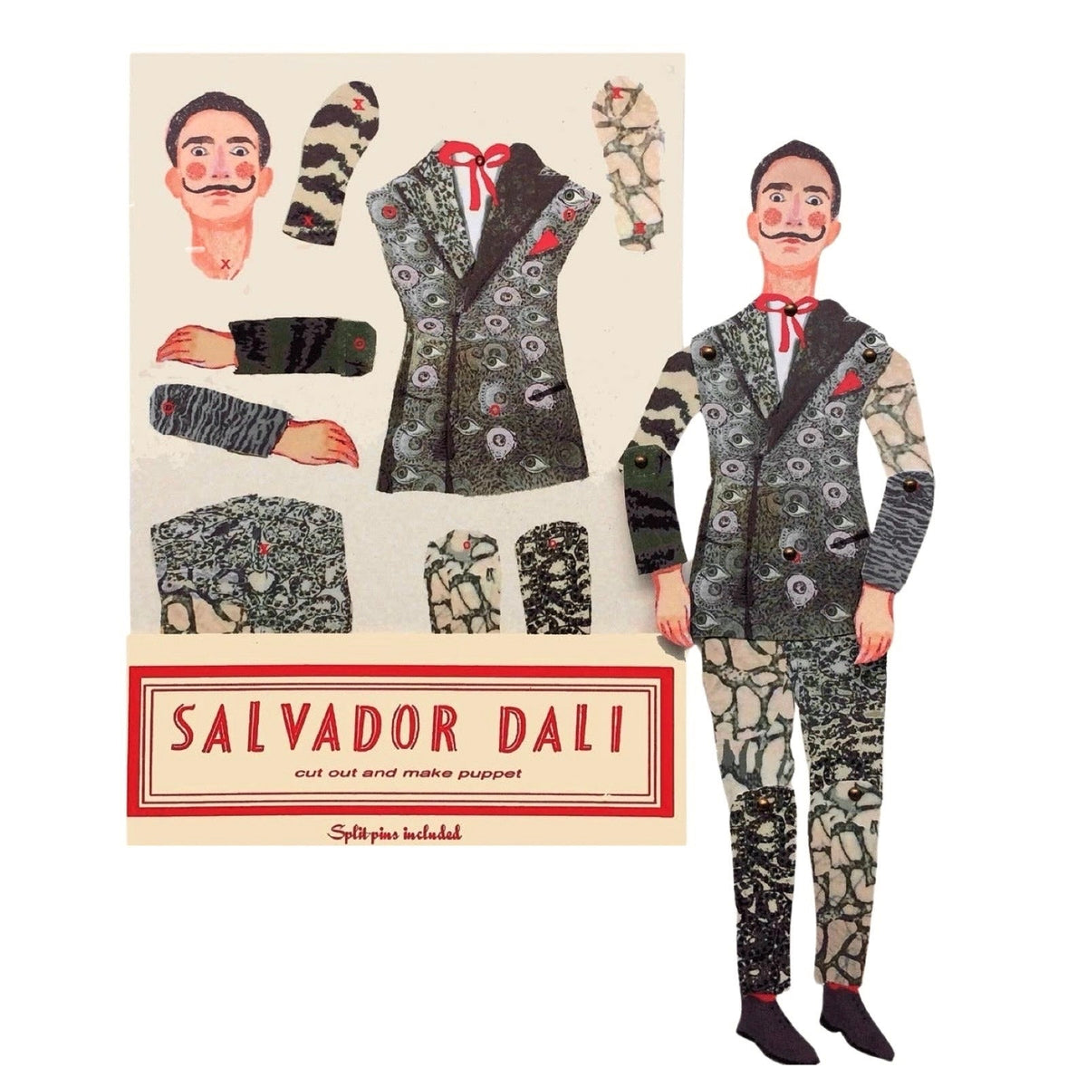 Cut & Make Salvador Dali Articulated Paper Doll – bubblegum market