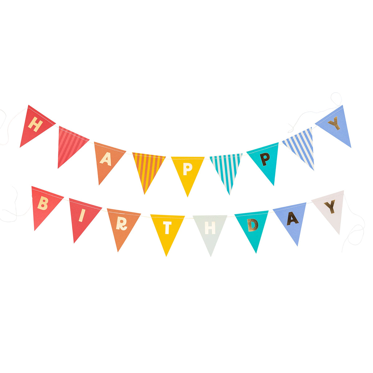 Happy Birthday Pennant Banner Set – bubblegum market