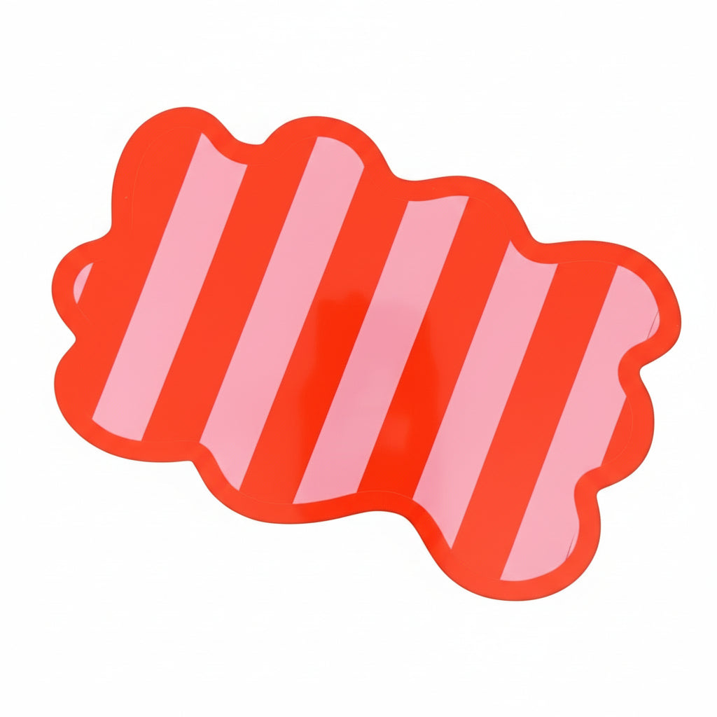 Red & Pink Stripe Acrylic Serving Board – bubblegum market